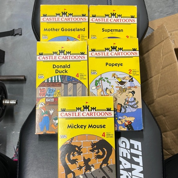 castle cartoons | Other | Castle Cartoons Vintage Assorted Vhs Tapes ...